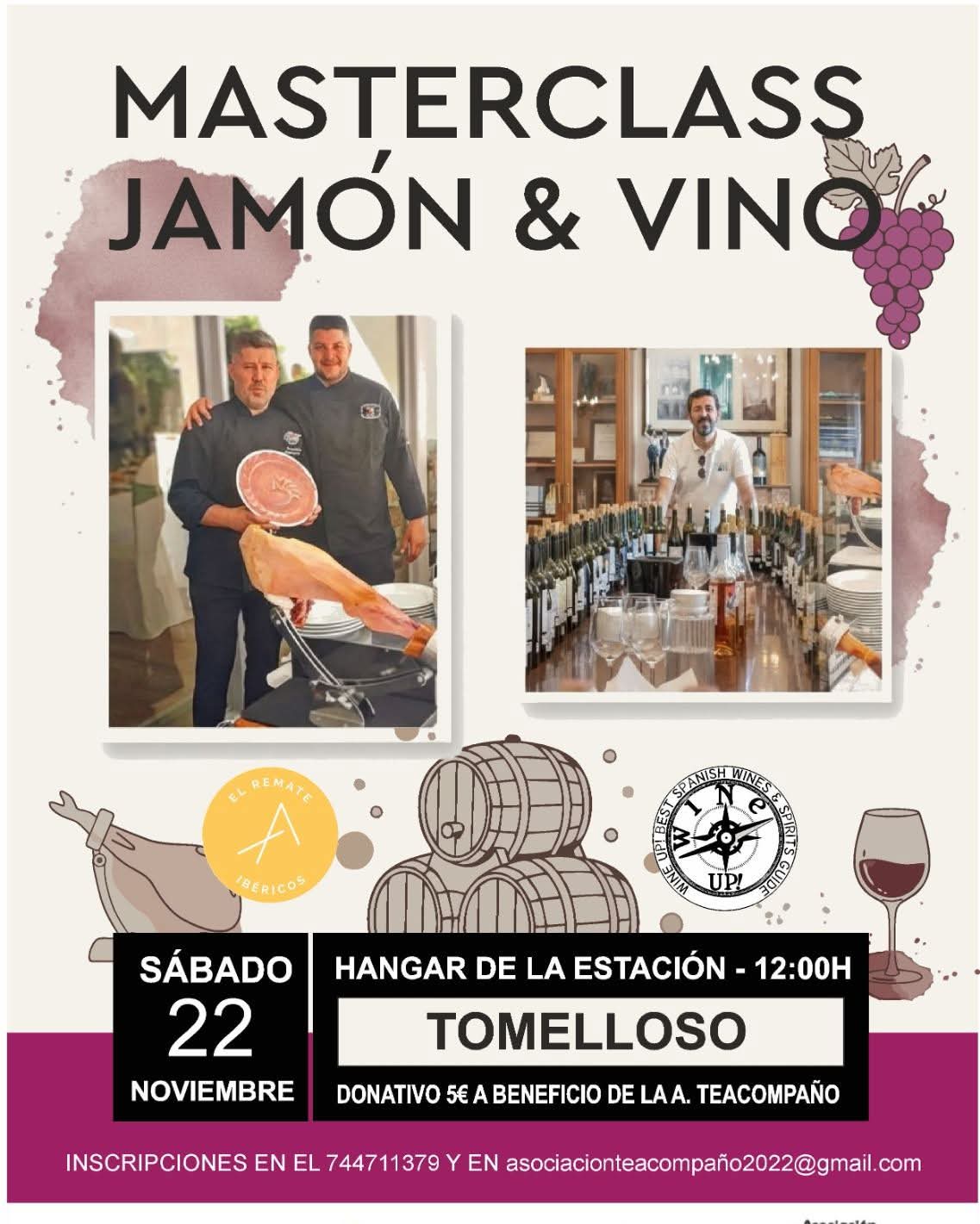 MASTERCLASS JAMÓN Y VINO | Portal del Turismo de Tomelloso